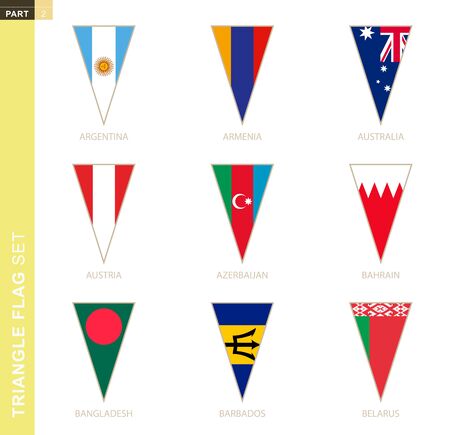 Which country has a triangular flag store