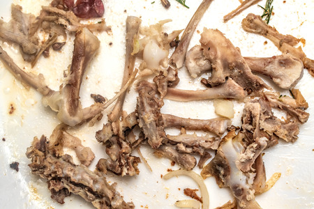A Pile Of Chicken Bones Food Stock Photo Picture and Royalty Free Image. Image 116049053